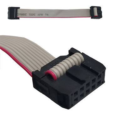 China IDC 10 pin to IDC 10 pin 2.54mm Electrical IDC flat Ribbon Cable ...