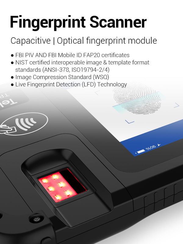 China Rugged industrial mobile handheld android tablet with fingerprint ...