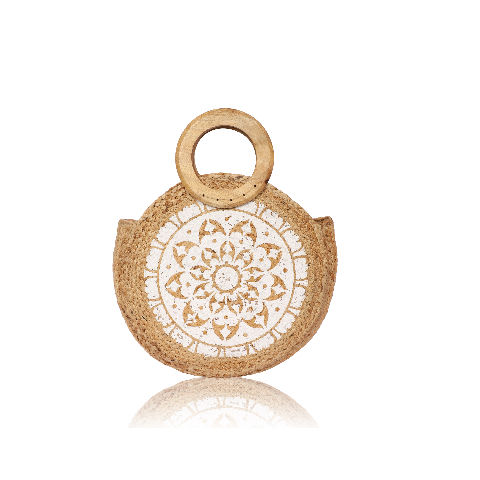 India Batik print round jute hand bag on Global Sources,Jute Bag,Jute ...