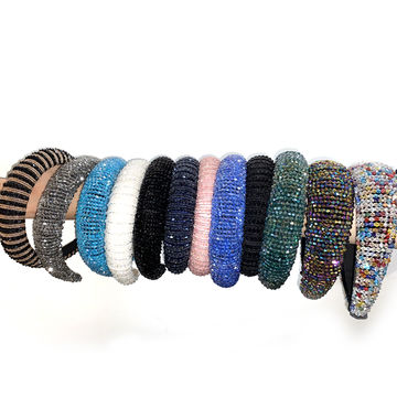 China Full Diamond Hairband Popular Thicken Padded Hair bands Luxury ...