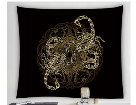 China Polyester cloth Home decorationscorpion tapestry 1.5 m * 1m wall ...