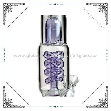 China 14 inches Phoenix new style special Helix purple perc beacker ...