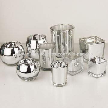 China Winpack Cosmetic Glass Cups Red Blue Green Gift Candle Holders ...
