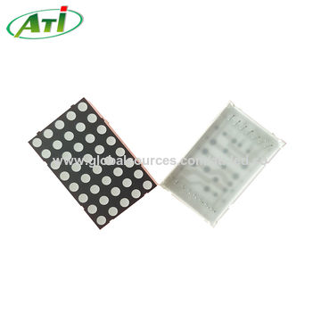China Mini 16x16 dot matrix led display red color smd led matrix on ...