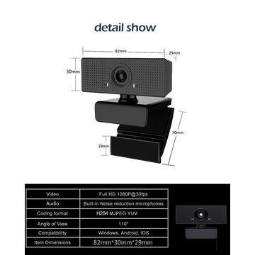 China 1080P Web Camera, HD Webcam with Microphone & Privacy Cover, 2021 ...