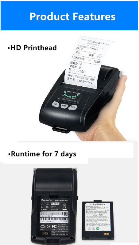 China GP260 Direct thermal portable mini Receipt Printer on Global ...