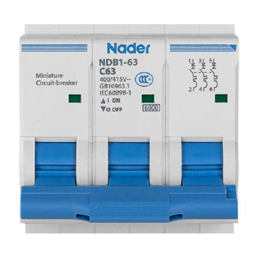 China 3P MCB Miniature Circuit Breaker for Low Voltage with CE, TUV & UL Certified NDB1-63 C63 ...