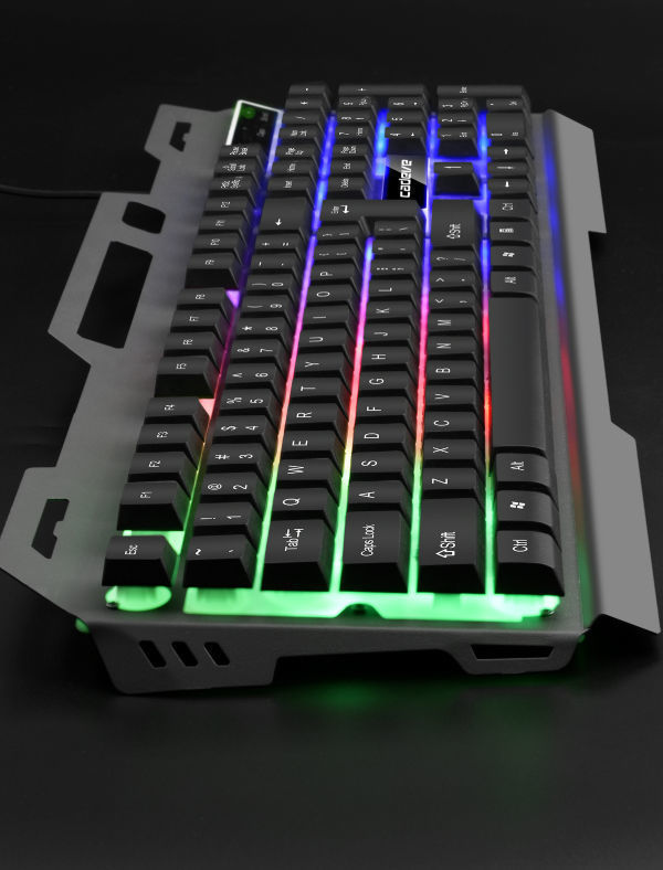 China Lower factory Price g21b LED light Gaming keyboard with phone ...