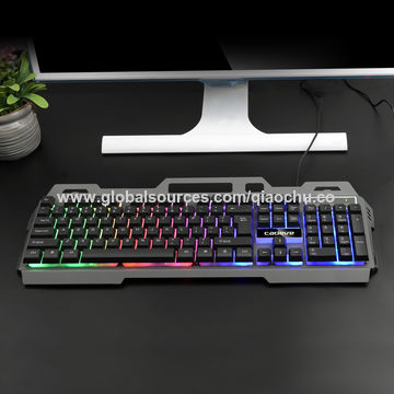 China Lower factory Price g21b LED light Gaming keyboard with phone ...