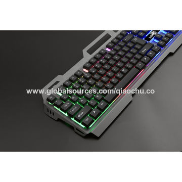 China Lower factory Price g21b LED light Gaming keyboard with phone ...