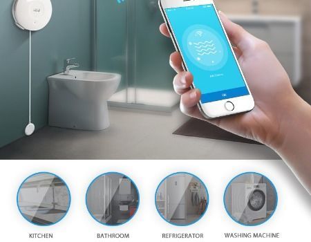 China WIFI smart water detector support IFTTT smartlife APP water ...