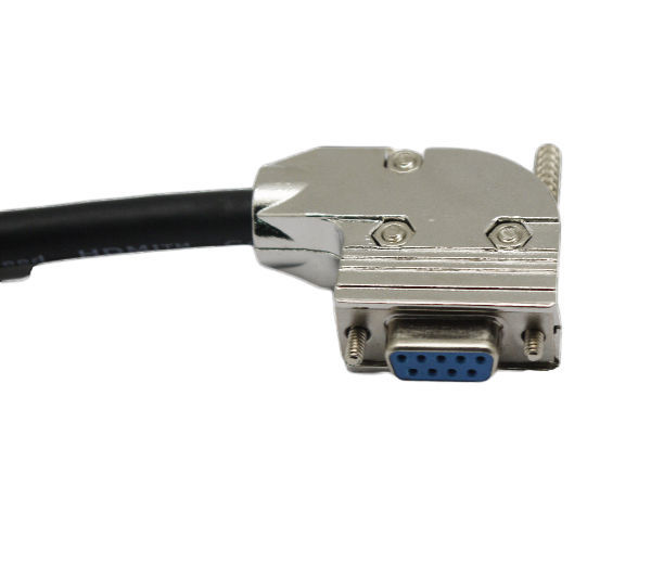 Customized supply D-sub 9 Pin Metal Hood 90 degree connector zinc alloy ...