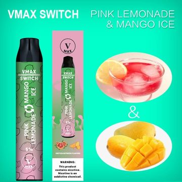 China RHY VMAX Switch Vapes Disposable Vape 1800Puffs 2 In 1 900mAh ...