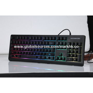 China Most hot selling USB 2.0 RGB backlight membrane gaming keyboard ...