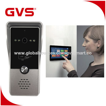 China Intelligent CAT5 One Cable System Video Door Phone For Multi ...