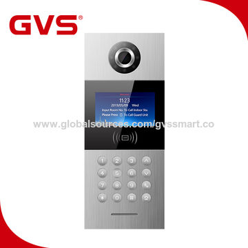 China Intelligent CAT5 One Cable System Video Door Phone For Multi ...