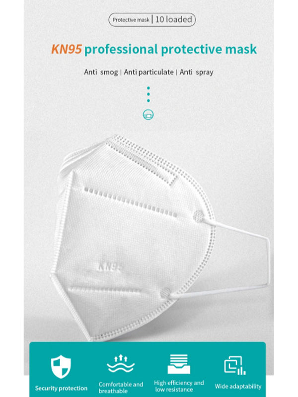 China KN95 Face Mask 5 Layer Filters Non Woven Personal Protection Dust ...