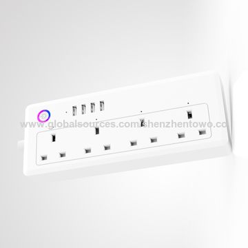China Smart Tuya Wifi UK Type Power Socket Strip Power Socket Extension ...