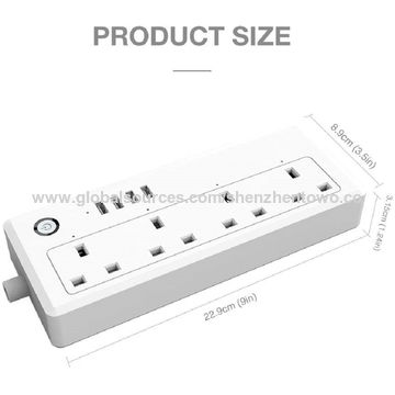 China Smart Tuya Wifi UK Type Power Socket Strip Power Socket Extension ...