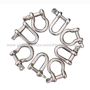 China High Polished Shackle Horseshoe and D-shaped AISI304/316 ...