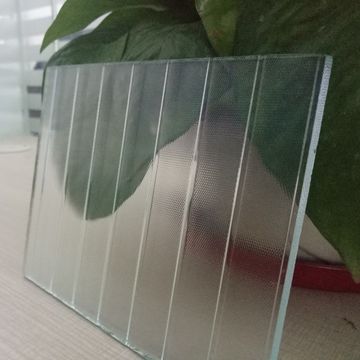 China Hot sale 3mm 4mm clear narrow reeded pattern decorative glass for ...