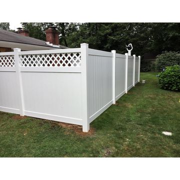 China Hot Wholesale PVC Vinyl Privacy Lattice Garden Fence North ...