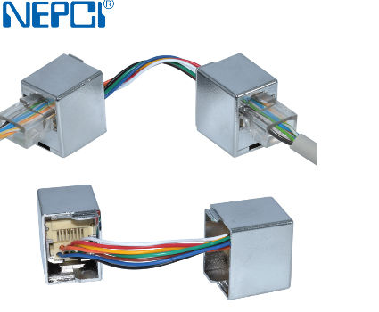 RJ45 jack connector Chromeplate chroming NEPCI XJY-US-08B STP Keystone ...