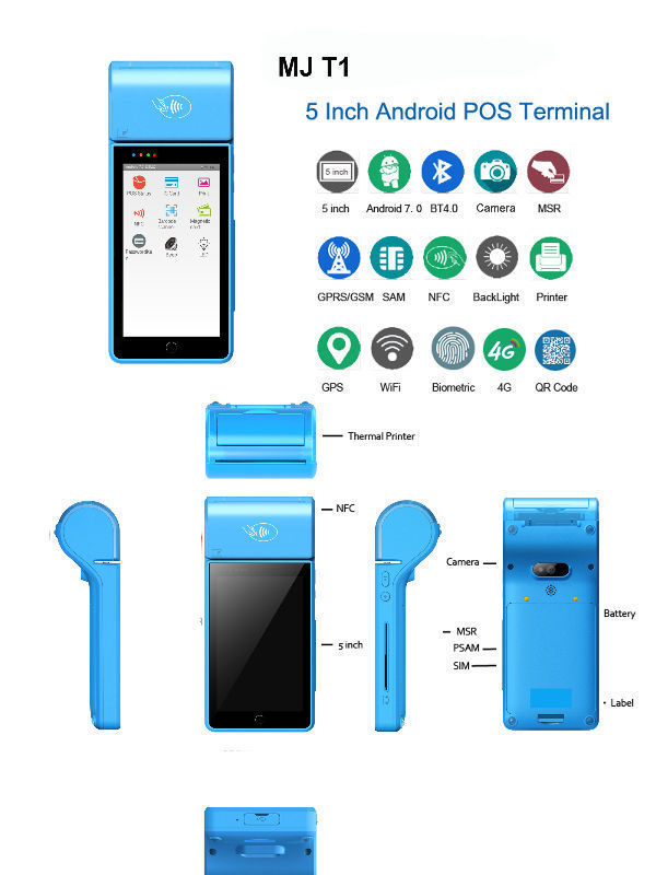 China Hand-held Android Mobile All Ine One 4G POS Terminal for Retail ...
