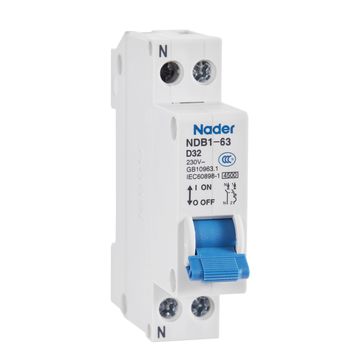 China MCB Miniature Circuit Breaker for Low Voltage with CE, TUV & UL Certified NDB1-63 D32/1PN ...