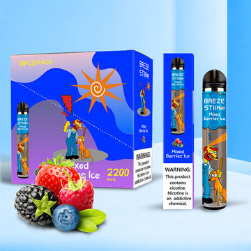 China Pre-Filled Ejuice 6ml Breze Stiik Mega 2200 Puff Disposable Vape ...