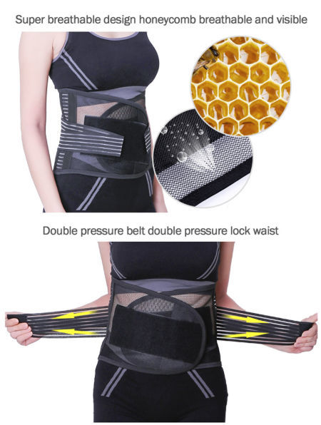China Custom Logo Adjustable Waist Trimmer Belt Support Brace Working ...