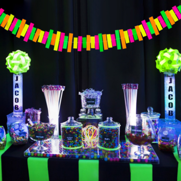 China Fluorescent Paper String Decoration for Birthday Party on Global ...