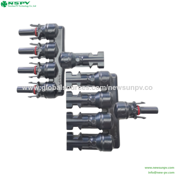 China PV4.0 Branch Connector 1000VDC 1M to 4F branch connectors on ...