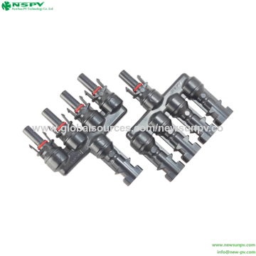 China PV4.0 Branch Connector 1000VDC 1M to 4F branch connectors on ...