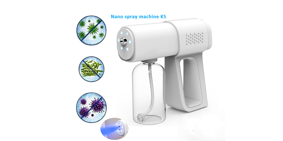 China Nano sprayers Machine Blue Light Nano Steam Spray Gun for car ...