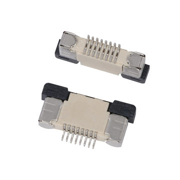 China Custom FPC Connectors 0.5mm pitch upper bottom contact push type ...
