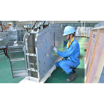 China Aluminum Alloy Ticket concourse case with welding fabrication and ...