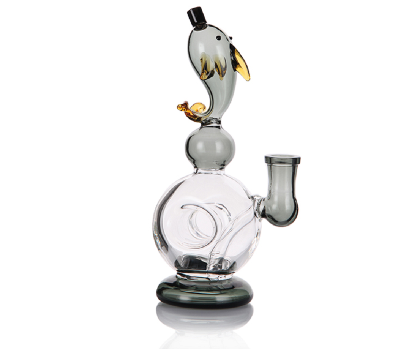 China 7.08″ Dolphin Recycler Glass Bong with Inline Perc on Global ...