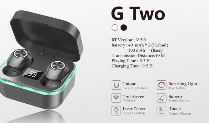 New Product 2021 True Wireless Earbud Gaming TWS, bluetooth earphones ...