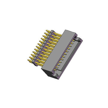 China 1.27mm Box Header Gold Plated Straight S.M.T type on Global ...