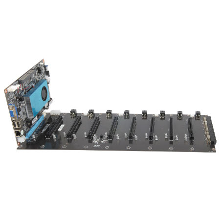 China Mining Rig BTC Motherboard GPU 8 12 PCIE Slot 5.5 6.5 spacing ...