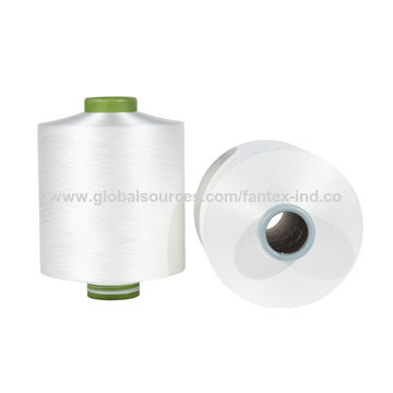 China Recycled Yarn CDP DTY 300D/96F SD RW GRS CERTIFICATE raw white for non-woven fabrics on ...