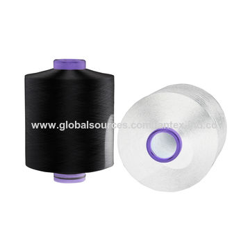 China Recycled Yarn CDP DTY 300D/96F SD RW GRS CERTIFICATE raw white for non-woven fabrics on ...