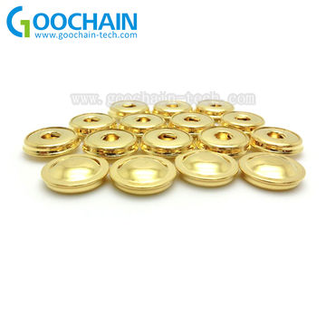 China Gold Plated 5.0 4.0 3.5mm Female Electrode Button Snap for ECG ...