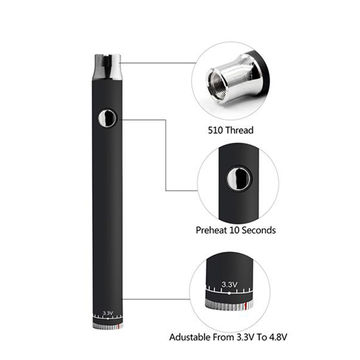 China 510 thread battery 2021 cbd cartridge twist battery on Global ...