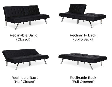 Modern Velvet Leather Tufted Backrest Seating Multi-functional Split ...