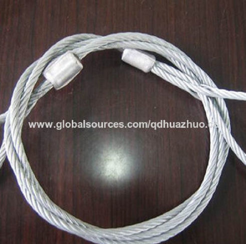 China Wire rope sling, made of galvanized wire rope or stainless steel ...
