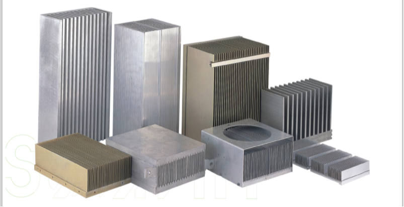 Electronic Aluminum folded Fin heatsink/radiator, Aluminum folded Fin ...