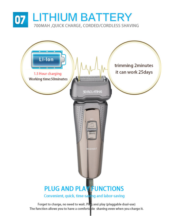 China High speed Maglev linear motor man shaver men beard Trimmer Wet ...