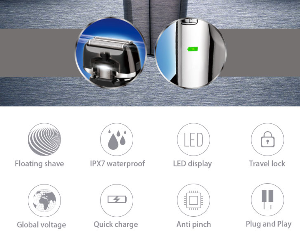 China High speed Maglev linear motor man shaver men beard Trimmer Wet ...